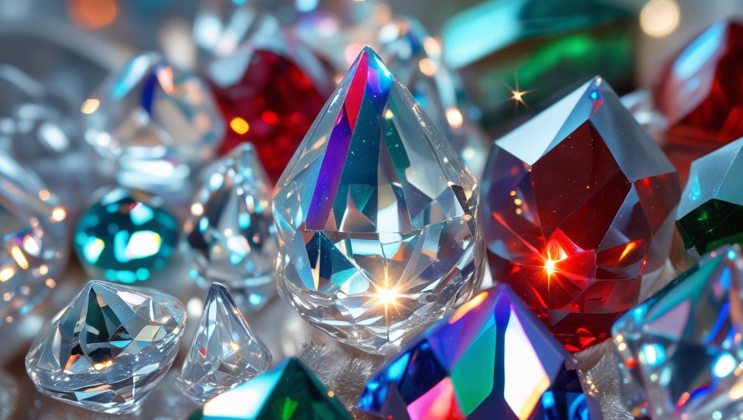 Christmas Ornaments And Crystals: Joy, Peace, and Love Stones